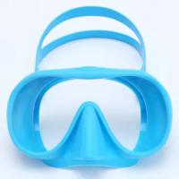 China Liquid Silicone Scuba Diving Mask Frameless Snorkeling Swimming Silicone Scuba Mask for sale