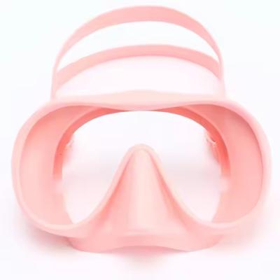 China Liquid Silicone Scuba Diving Mask Frameless Snorkeling Swimming Silicone Scuba Mask for sale