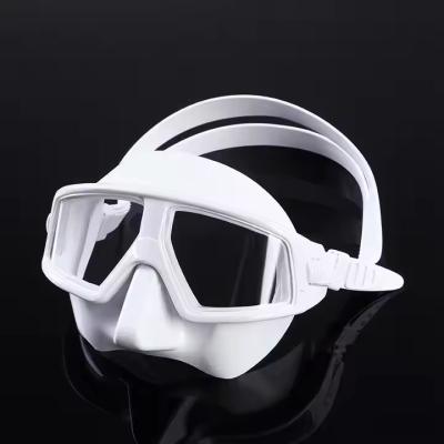 China Fog Proof Soft Freediving Snorkel Mask Comfortable For Underwater Deep Dive for sale