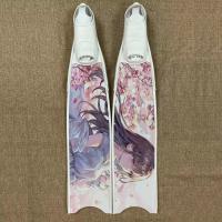 China Lightweight Flexible Fiberglass Freediving Fins For Snorkeling Spearfishing for sale