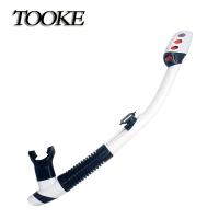 China Full Dry Scuba Diving Snorkel Double Drain Valves For Swimming Dry Snorkel Set for sale