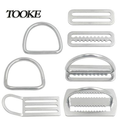 China Stainless Steel Scuba Diving Accessories Weight Belt Keeper Custom For BCD Belt Locking Clip for sale