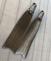 China Full Black Soft Carbon Fiber Freediving Fins Diagonal Pattern Long Fins For Freediving for sale