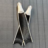 China Customizable Lightweight Long Blade Freediving Fins Carbon Fiber For Spearfishing for sale