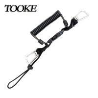 China Safety Flexible Quick Release Scuba Diving Coil Lanyard For Underwater Gear Accessories for sale