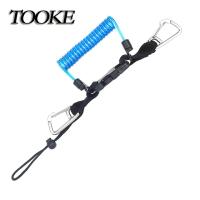 China Safety Flexible Quick Release Scuba Diving Coil Lanyard For Underwater Gear Accessories for sale