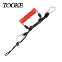 China Safety Flexible Quick Release Scuba Diving Coil Lanyard For Underwater Gear Accessories for sale