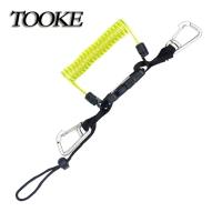 China Safety Flexible Quick Release Scuba Diving Coil Lanyard For Underwater Gear Accessories for sale