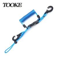 China Flexible Secure TPU Plastic Wrist Diving Spring Coil Lanyard For Snorkeling Surfing for sale