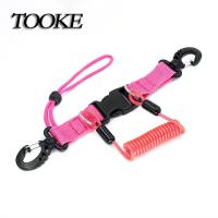 China Anti Drop Safety Spring Coil Tool Diving Lanyard For Underwater Swimming Surfing for sale