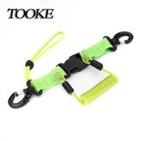 China Anti Drop Safety Spring Coil Tool Diving Lanyard For Underwater Swimming Surfing for sale