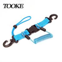 China Anti Drop Safety Spring Coil Tool Diving Lanyard For Underwater Swimming Surfing for sale