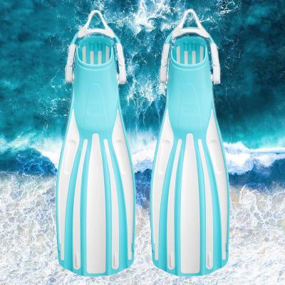 China Adjustable Anti Slip Scuba Diving Flipper Highly Responsive With Rubber Strap for sale