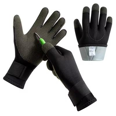 China Anti Slip Abrasion Resistant Scuba Diving Gloves 3mm Kevlar For Snorkeling Swimming for sale