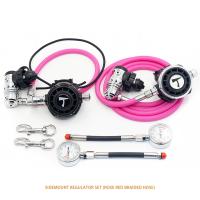 China Balanced Scuba Sidemount Diving Regulator Set With Metal Pressure Gauge for sale