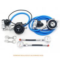 China Balanced Scuba Sidemount Diving Regulator Set With Metal Pressure Gauge for sale