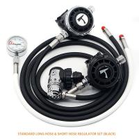 China Short Hose Sidemount Scuba Diving Regulator Set Customizable For Underwater Diving for sale