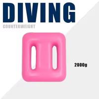 China Colorful  PVC Coated Scuba Diving Lead Weight For Snorkeling Swimming for sale