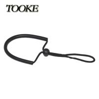 China Black Safety Scuba Diving Adjustable Hand Wrist Strap Lanyard With Loop for sale
