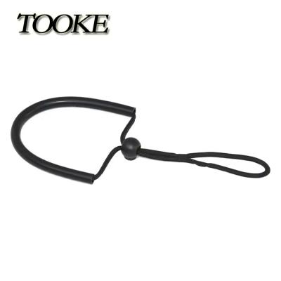 China Black Safety Scuba Diving Adjustable Hand Wrist Strap Lanyard With Loop for sale