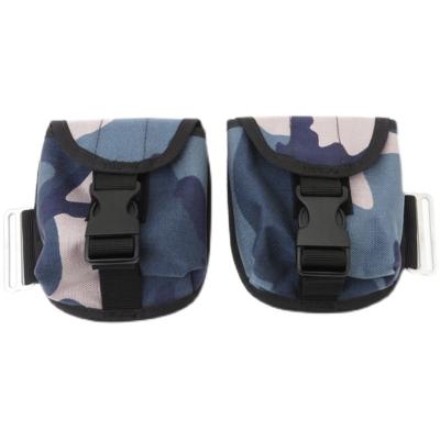 China Durable Nylon Scuba Diving Nylon Lead Weight Pocket Bag For BCD Harness System for sale