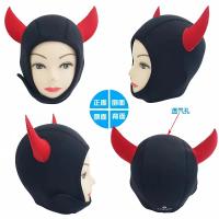 China Custom Logo 3mm Neoprene Thermal Scuba Diving Hood With Velcro for sale