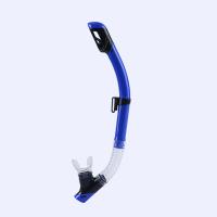 China Custom Logo Adult Full Dry Breathing Diving Snorkel Tube For Underwater Training for sale