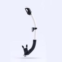 China Custom Logo Adult Full Dry Breathing Diving Snorkel Tube For Underwater Training for sale