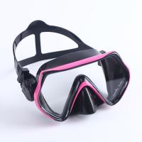 China Custom Logo 180° Wide View Silicone Snorkeling Adult Diving Masks For Scuba Diver for sale