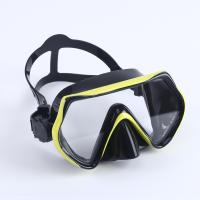 China Custom Logo 180° Wide View Silicone Snorkeling Adult Diving Masks For Scuba Diver for sale