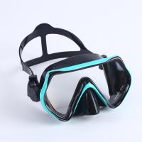 China Custom Logo 180° Wide View Silicone Snorkeling Adult Diving Masks For Scuba Diver for sale