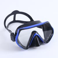 China Custom Logo 180° Wide View Silicone Snorkeling Adult Diving Masks For Scuba Diver for sale