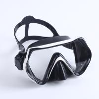 China Custom Logo 180° Wide View Silicone Snorkeling Adult Diving Masks For Scuba Diver for sale