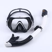 China Wholesale Full Dry Adult Scuba Diving Mask Snorkel Set for Underwater Snorkeling for sale
