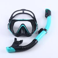 China Wholesale Full Dry Adult Scuba Diving Mask Snorkel Set for Underwater Snorkeling for sale