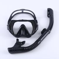 China Wholesale Full Dry Adult Scuba Diving Mask Snorkel Set for Underwater Snorkeling for sale