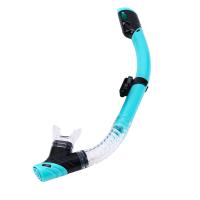 China Portable Silicone Mouthpiece Full Dry Snorkel Children Breathing Snorkel Tube For Kids for sale