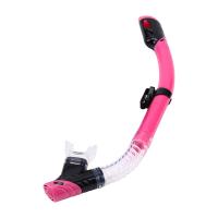 China Portable Silicone Mouthpiece Full Dry Snorkel Children Breathing Snorkel Tube For Kids for sale