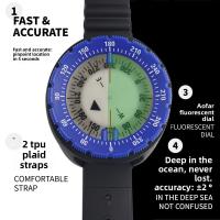 China Professional Underwater Navigation Luminous Scuba Diving Compass for Snorkeling Surfing for sale