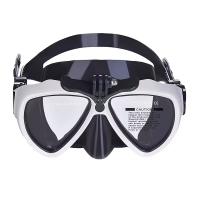 China Custom Logo Photography Anti Fog Adult Tempered Scuba Diving Mask With Camera Stand for sale