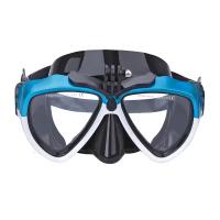 China Custom Logo Photography Anti Fog Adult Tempered Scuba Diving Mask With Camera Stand for sale