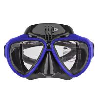 China Custom Logo Photography Anti Fog Adult Tempered Scuba Diving Mask With Camera Stand for sale