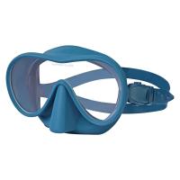 China Customized Anti Fog Frameless Silicone Freediving Mask with Tempered Glass for sale