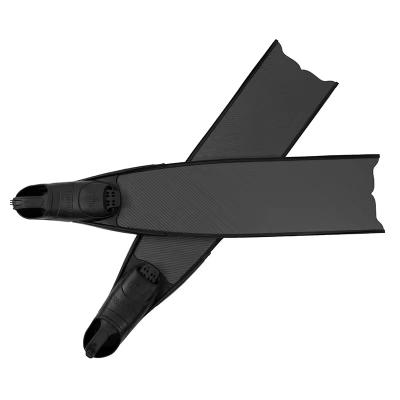 China Custom Logo Long Blade Carbon Fiber Freediving Fins For Underwater Spearfishing for sale