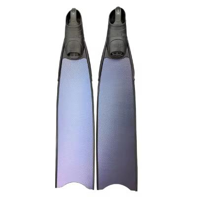 China Customize Flexible Lightweight Freediving Carbon Fiber Fins For Underwater Spearfishing for sale