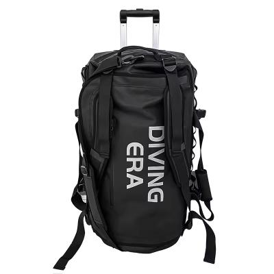 China Custom Large Dive Bag Luggage Waterproof Travel Wheeled Diving Suitcase Trolley Duffel Bag for sale