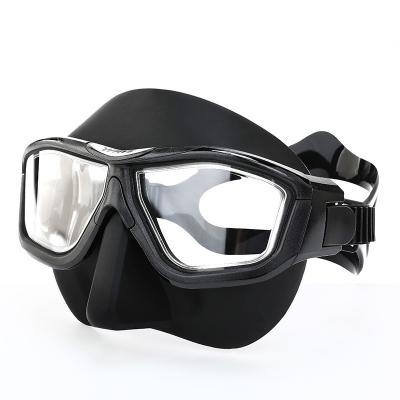 China Customized Low Volume Snorkeling Mask with Panoramic View and Anti-fog Coating for Free Diving for sale