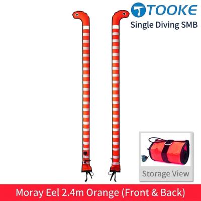China Customized 2.4M High-Visibility Orange Signal Marker Buoy with Cartoon Design for Scuba Diving for sale