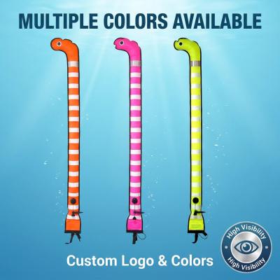 China Customizable 150 cm High-Visibility Orange Surface Marker Buoy for Diving and Snorkeling for sale