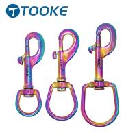 China Colorful Iridescent Stainless Steel Swivel Hook with 360-Degree Rotation for Sidemount Diving for sale